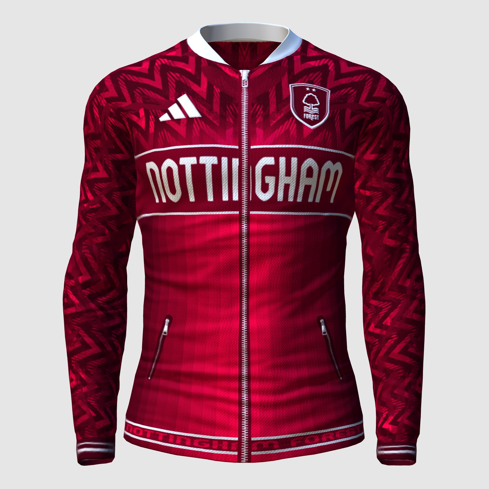 Nottingham Forest x Adidas Concept Anthem Jacket - FIFA Kit Creator ...