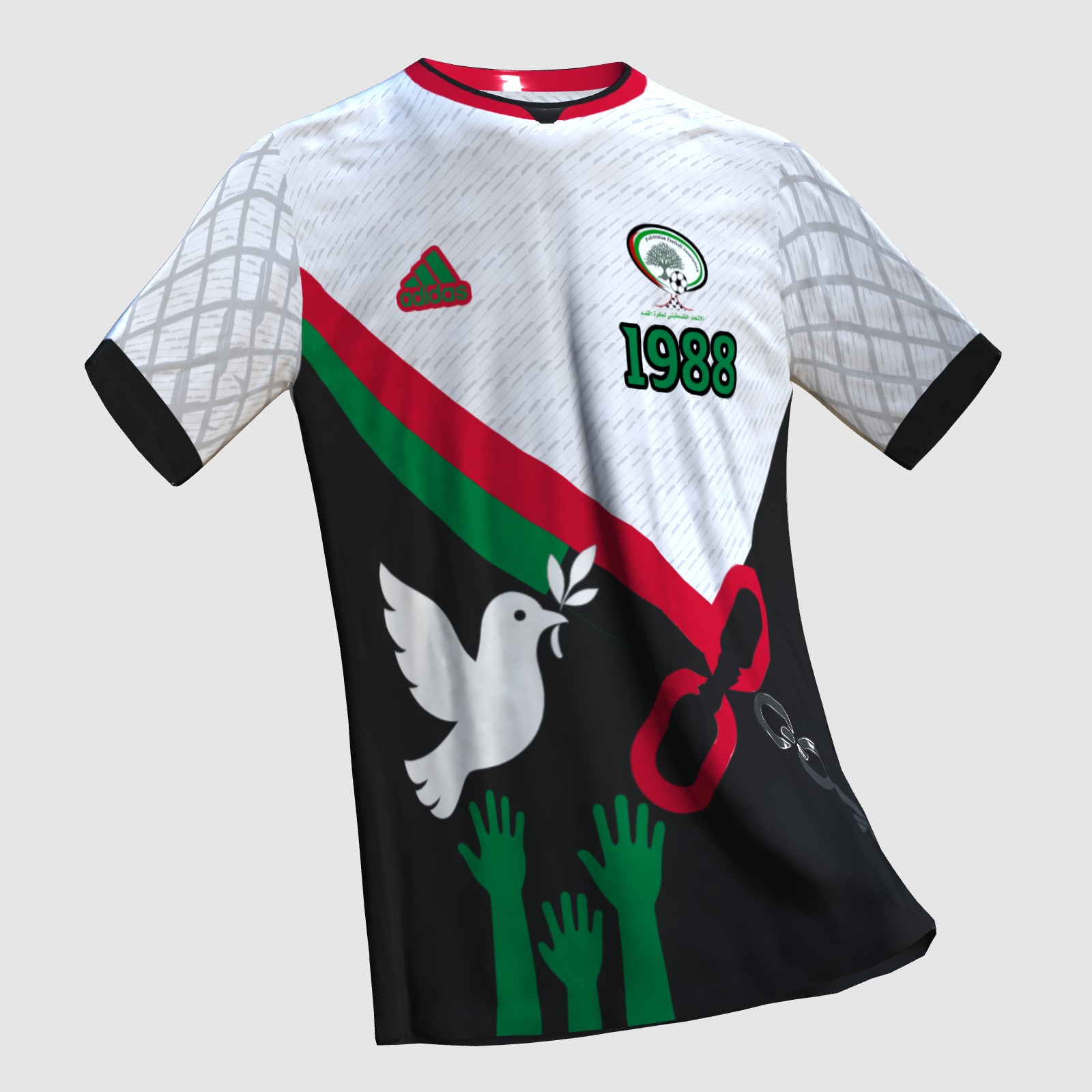 “Palestine Home Kit: PEACE, NO MORE WAR” - FIFA Kit Creator Showcase