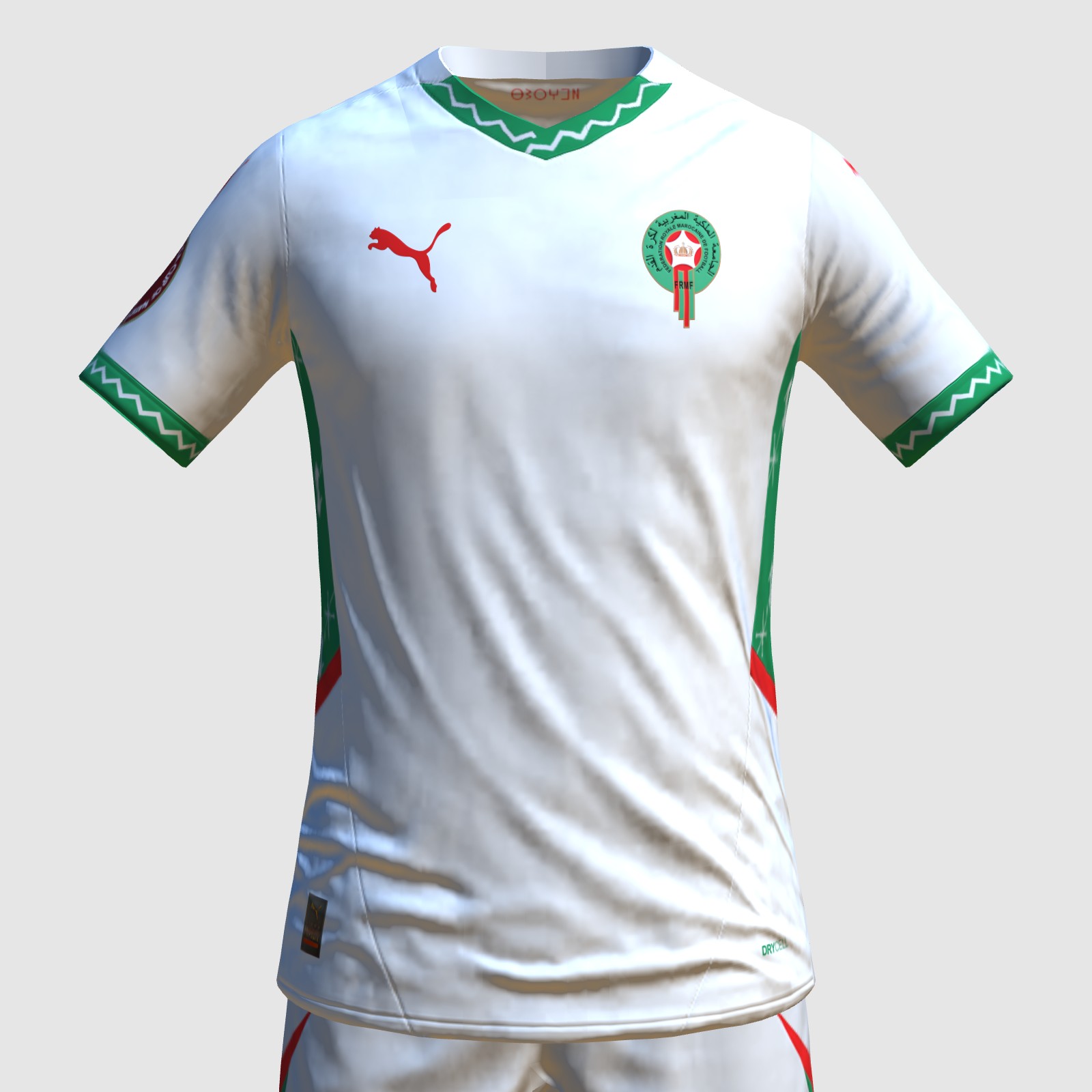 Morocco Away AFCON 2025 - FIFA Kit Creator Showcase