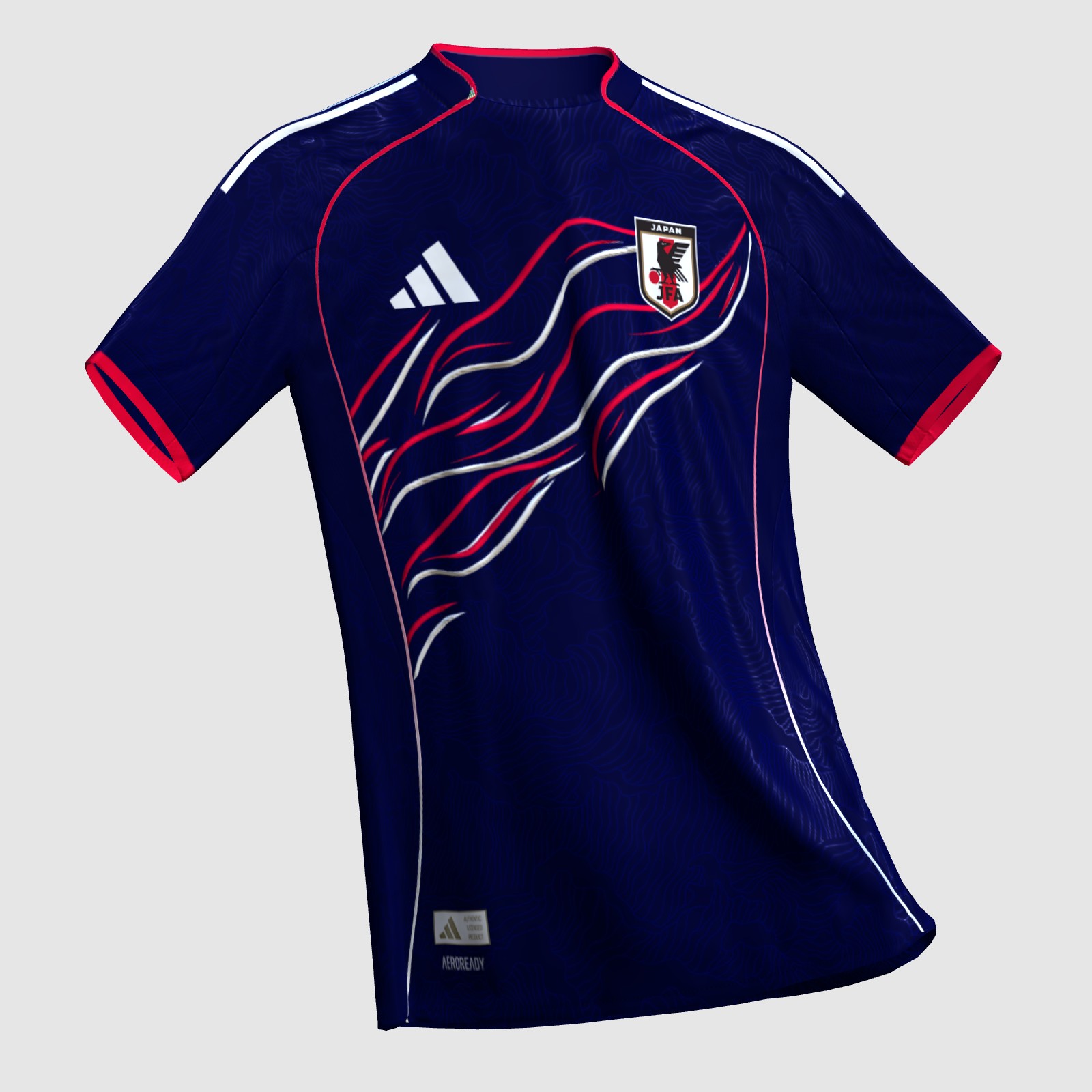 Japan home kit concept "Flames" - FIFA Kit Creator Showcase