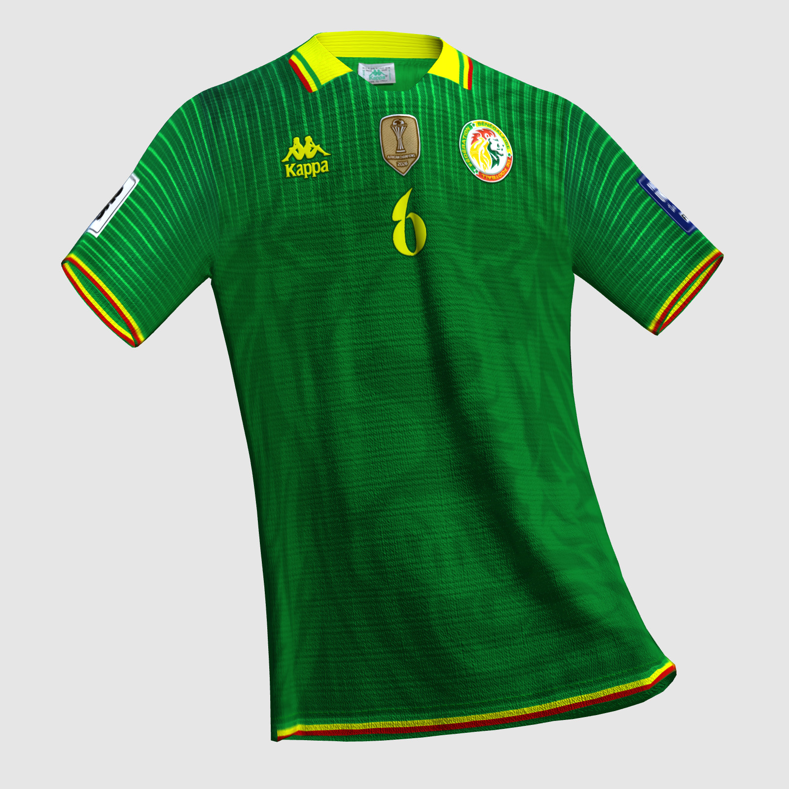Senegal (A) - Kappa • 2026 FIFA World Cup (Flying) - FIFA Kit Creator ...