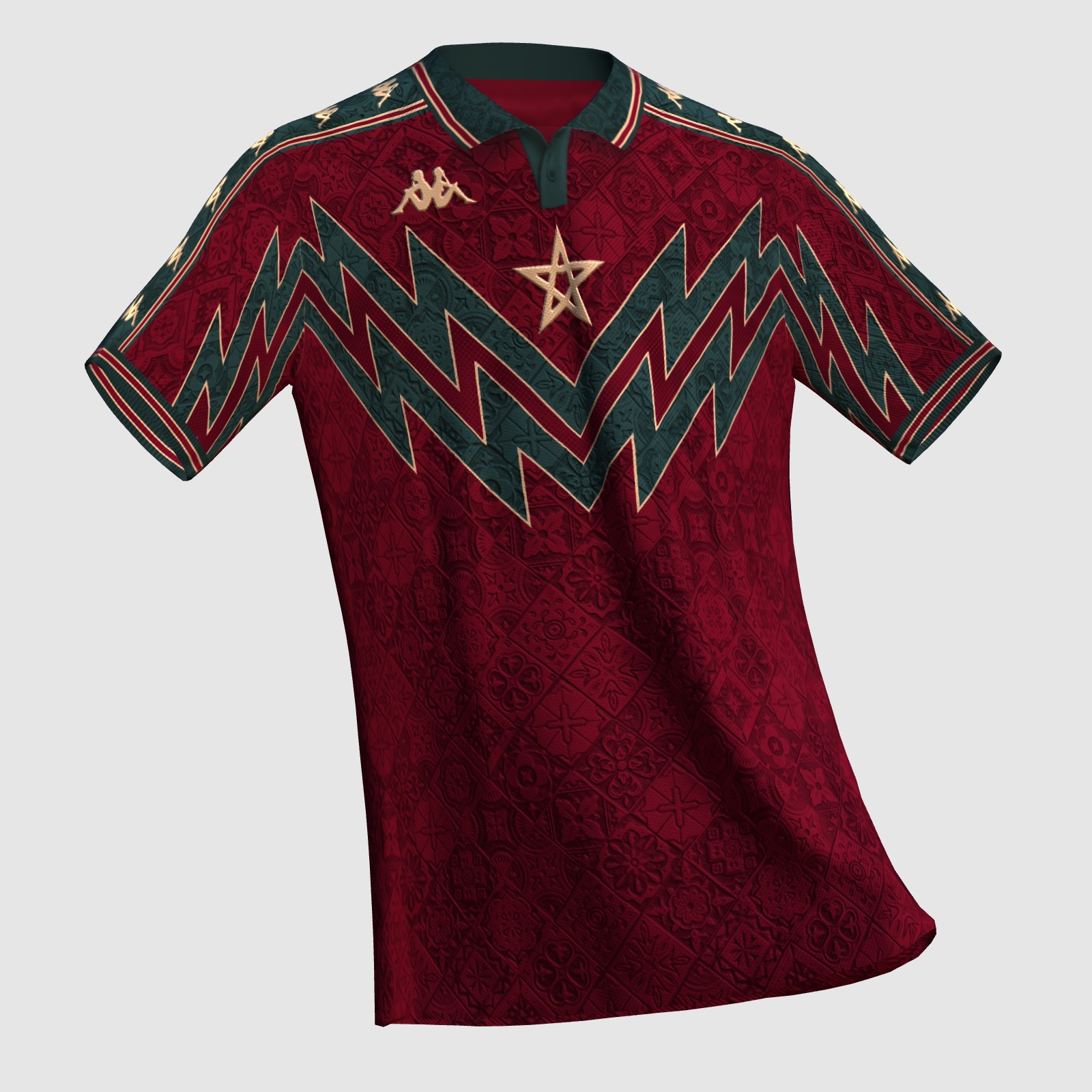 Morocco X Kappa Home Kit V2 - FIFA Kit Creator Showcase