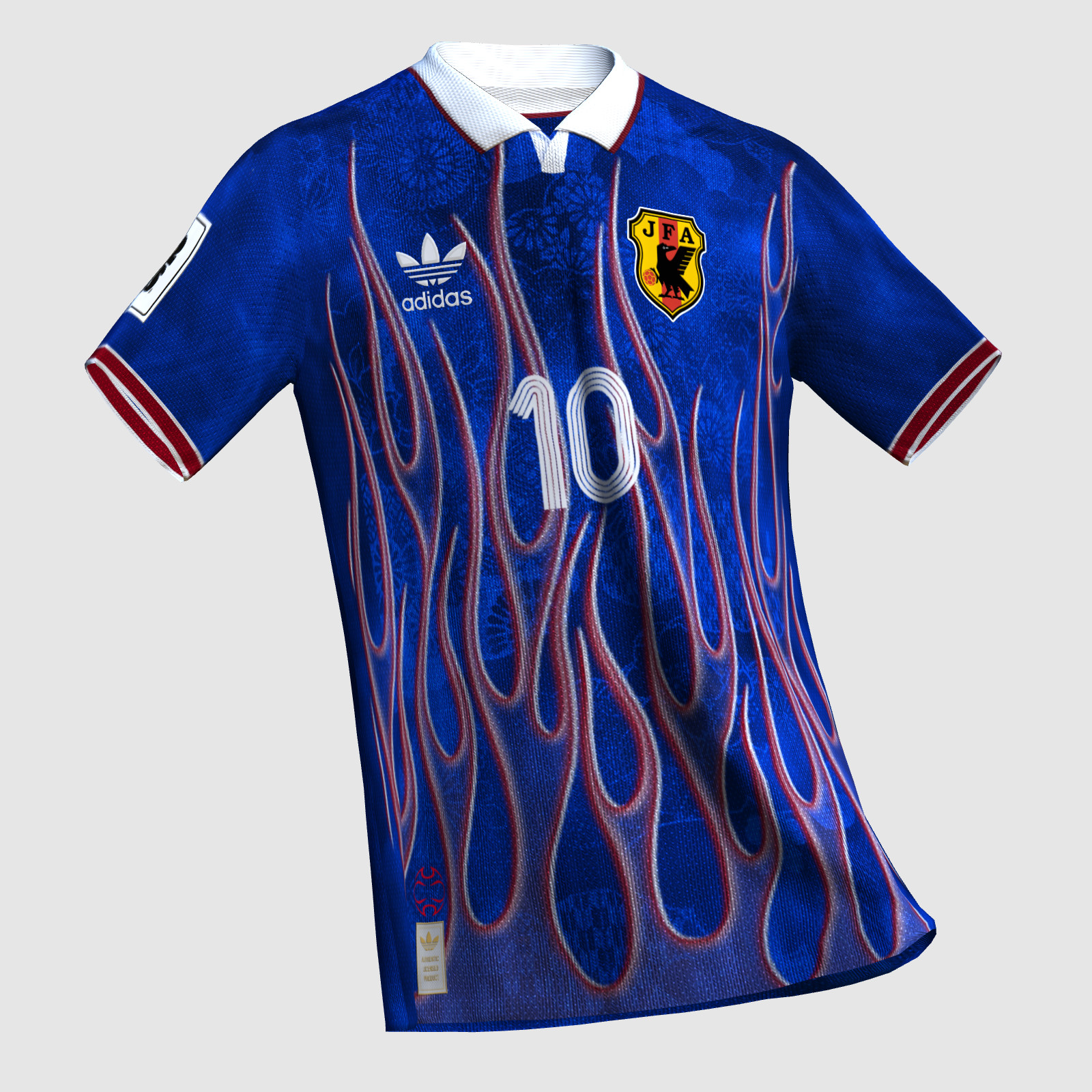 Japan 2026 home retro kit(Echoes) - FIFA Kit Creator Showcase