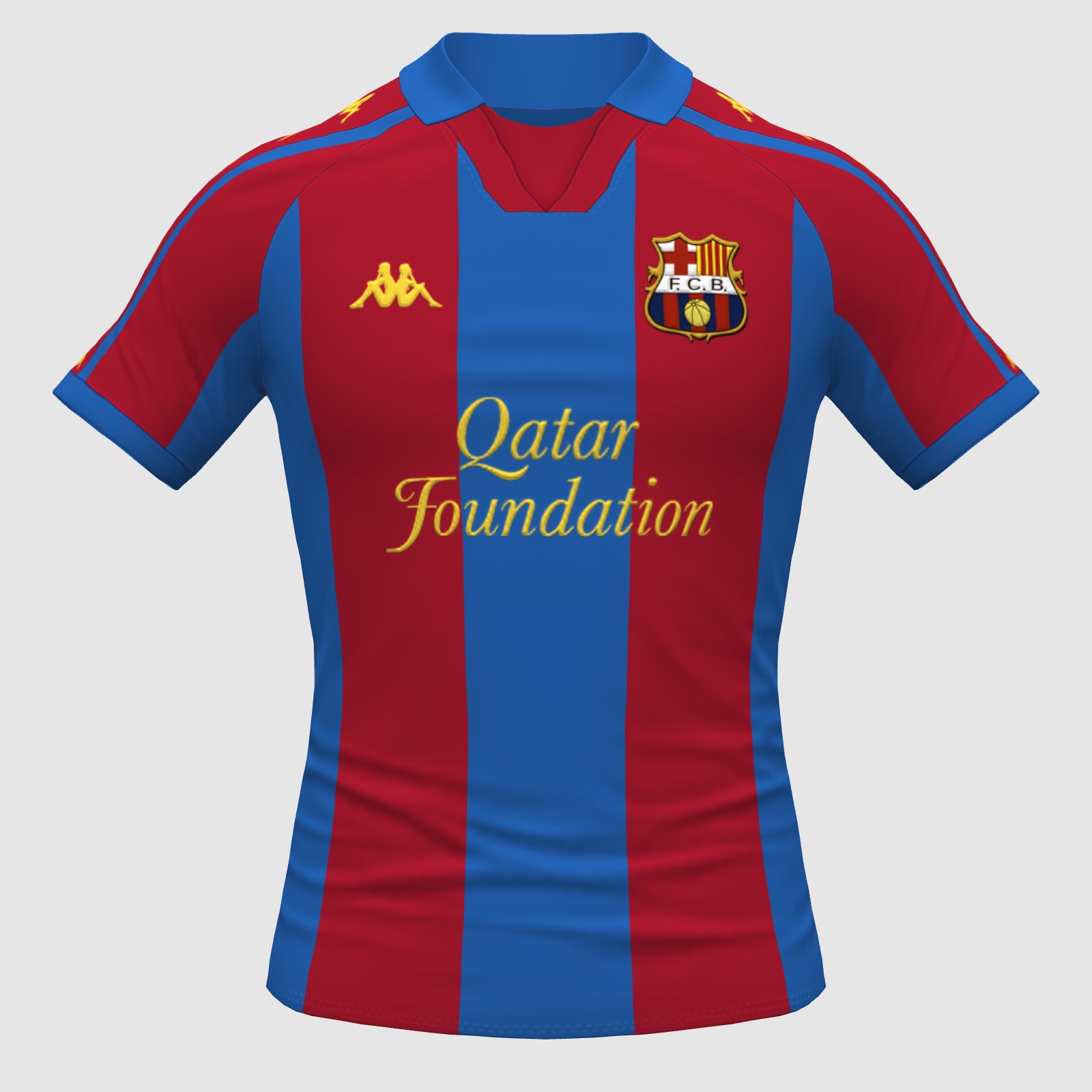 Barcelona Kappa Retro Home Kit Concept - FIFA Kit Creator Showcase